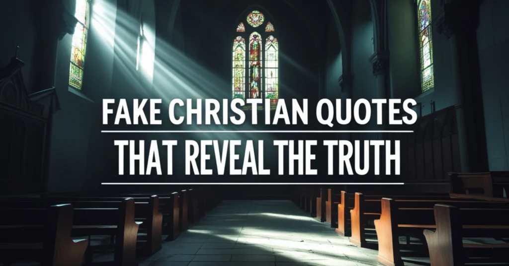 37 Fake Christian Quotes That Reveal Spiritual Hypocrisy