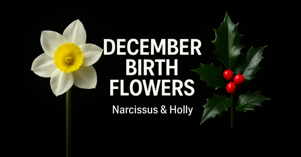 December Birth Flower Meaning: Holly & Narcissus Symbolism, Tattoo ...