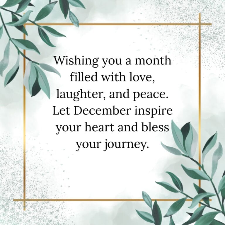 100 Heartfelt December New Month Wishes & Prayers - Light And Gospel