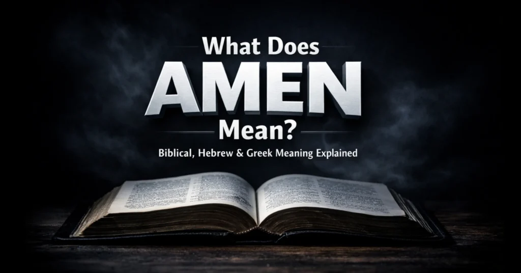 What Does Amen Mean? Biblical, Hebrew, Greek, and Spiritual Meaning ...